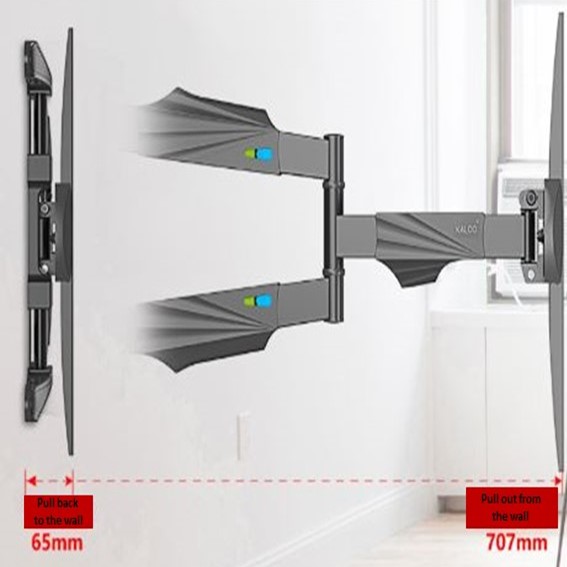 Full Motion and Moveable TV Bracket (Medium) | TIGER MOUNT
